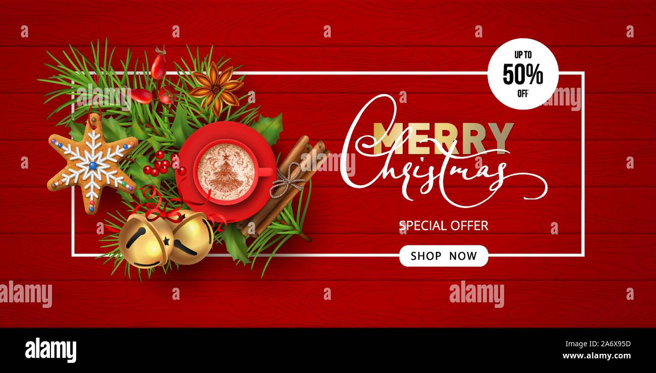 Christmas cookies coffee Stock Vector Images - Alamy