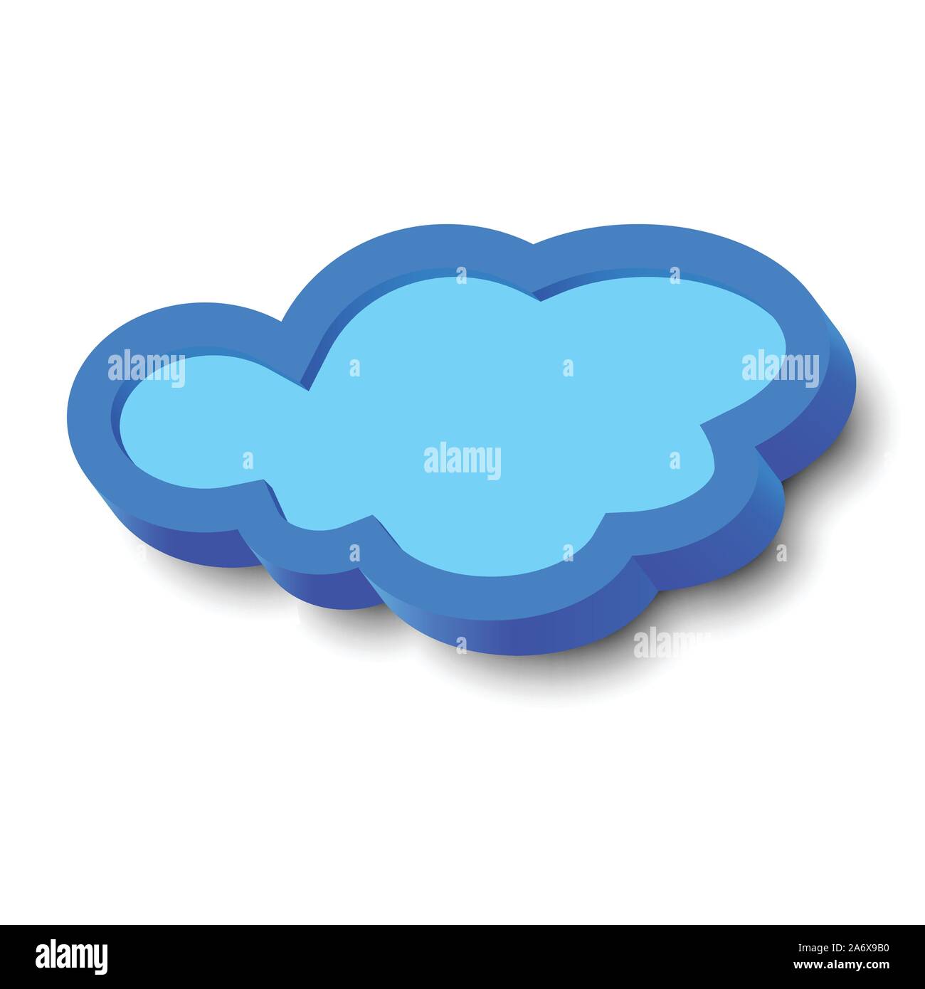 3d cloud frame Stock Vector Image & Art - Alamy