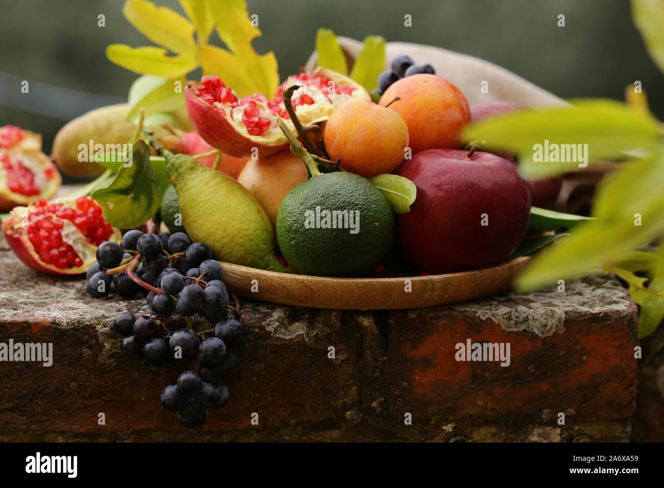organic natural fruits for a healthy diet Stock Photo - Alamy