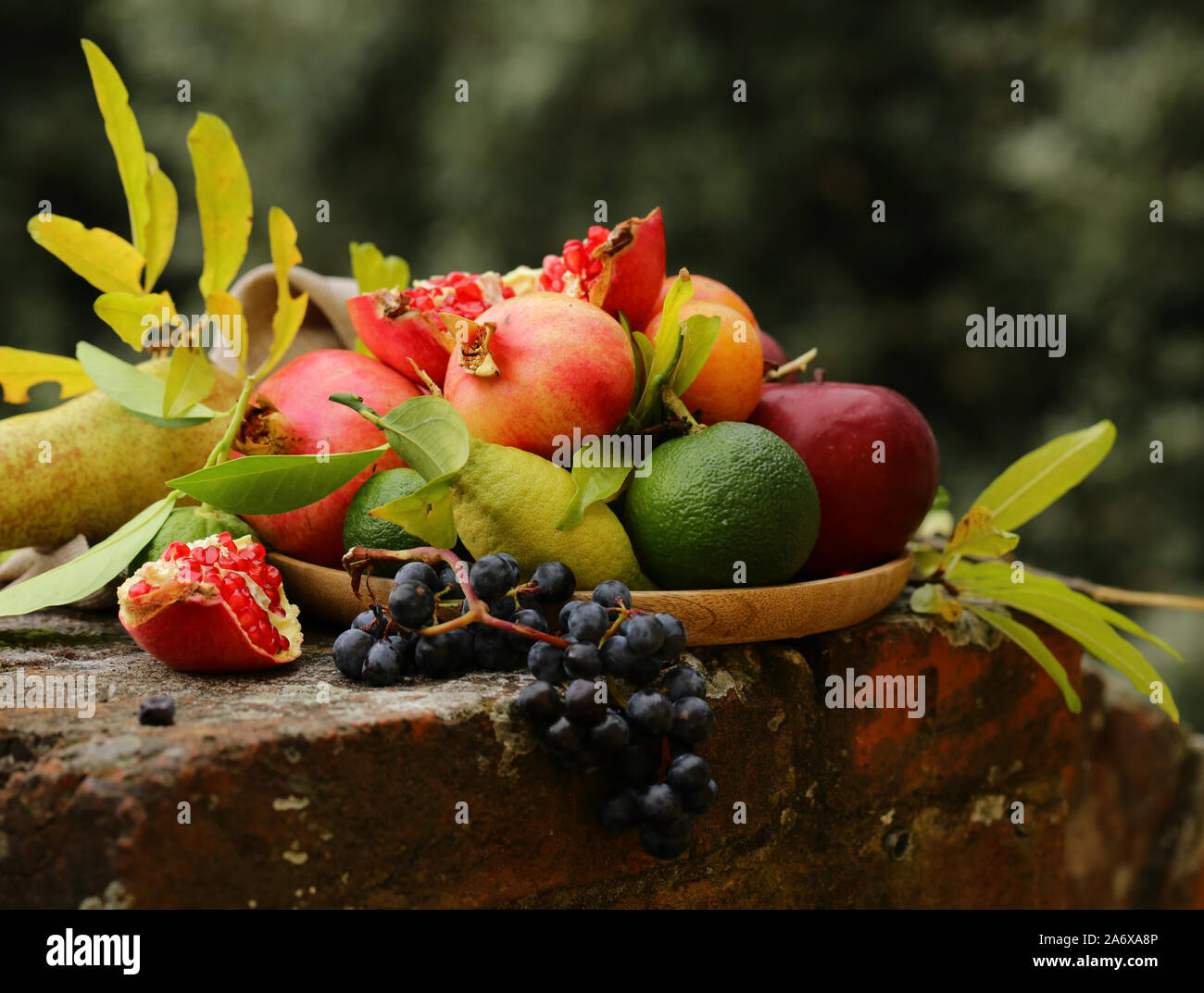 organic natural fruits for a healthy diet Stock Photo - Alamy