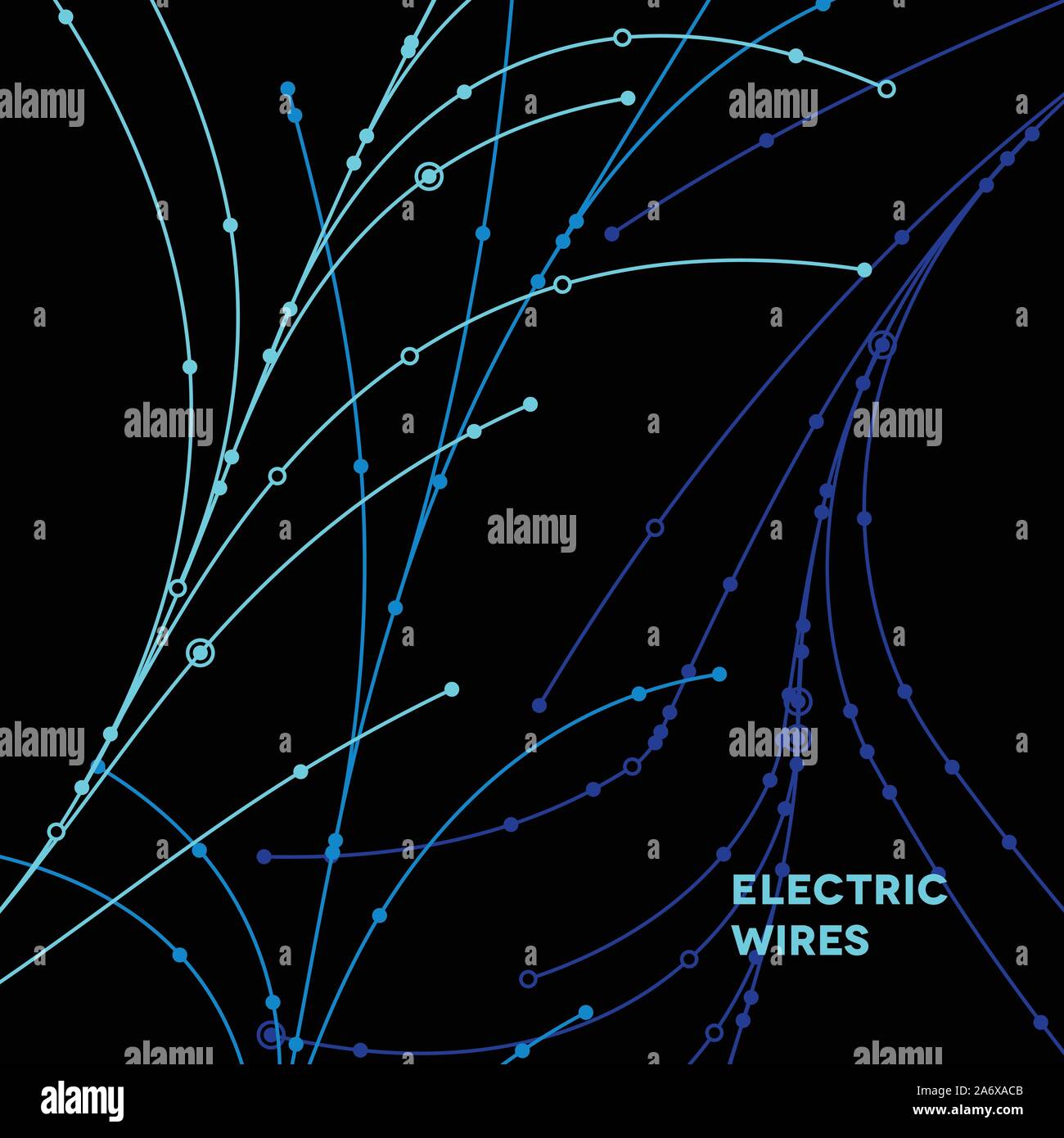 Wire grid made of connected dots Stock Vector Image & Art - Alamy