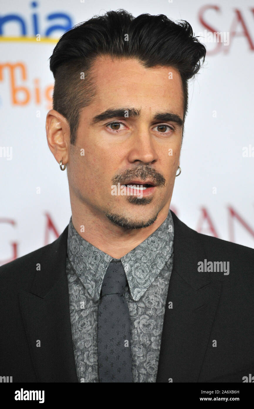 LOS ANGELES, CA - DECEMBER 9, 2013: Colin Farrell at the US premiere of ...