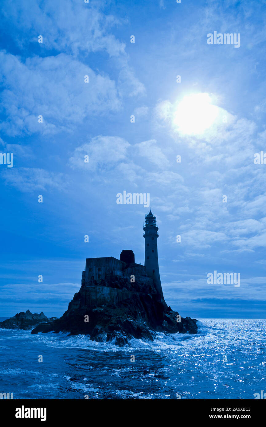 Fastnet Rock Lighthouse, Cape Clear Island, County Cork, Ireland Stock ...