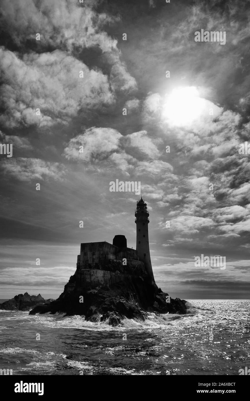 Fastnet Rock Lighthouse, Cape Clear Island, County Cork, Ireland Stock ...