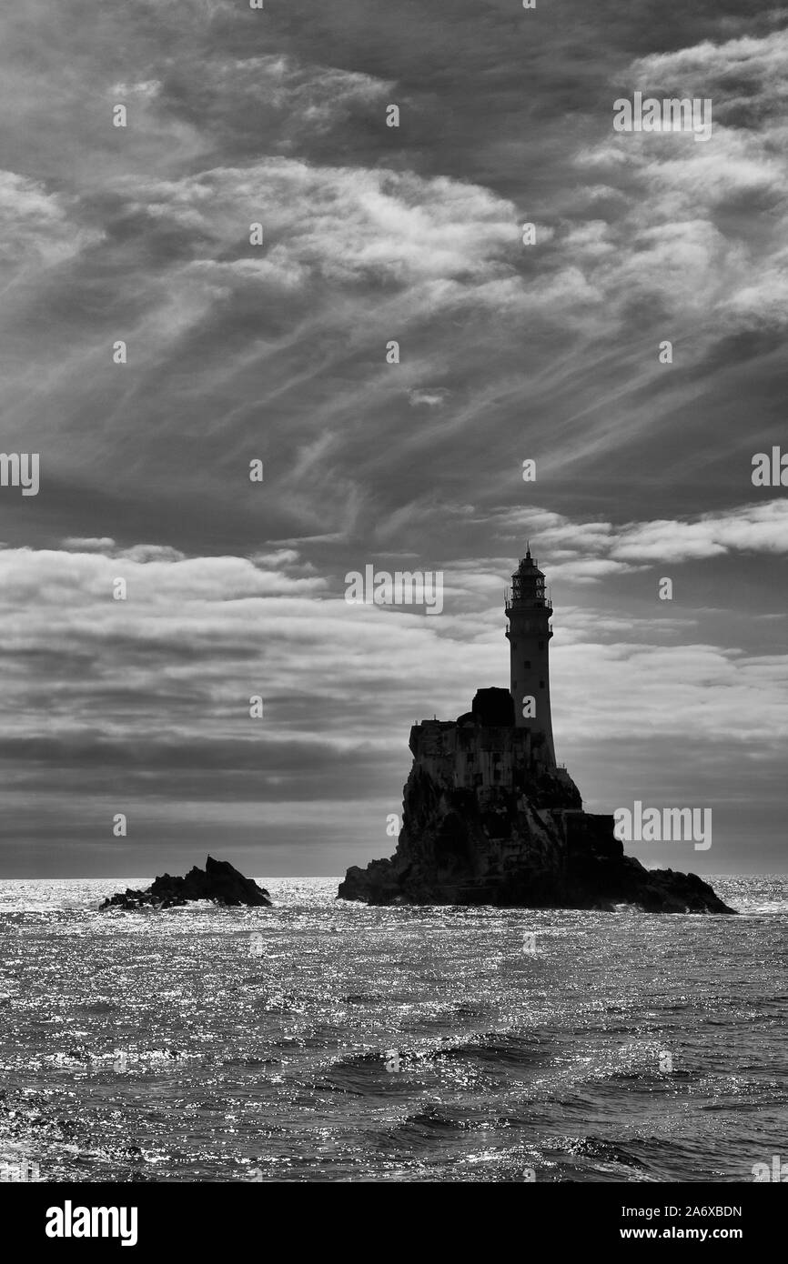 Fastnet rock lighthouse Black and White Stock Photos & Images - Alamy