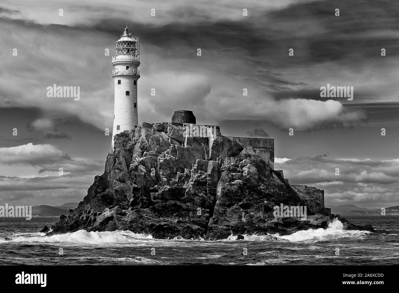 Fastnet Rock Lighthouse, Cape Clear Island, County Cork, Ireland Stock ...