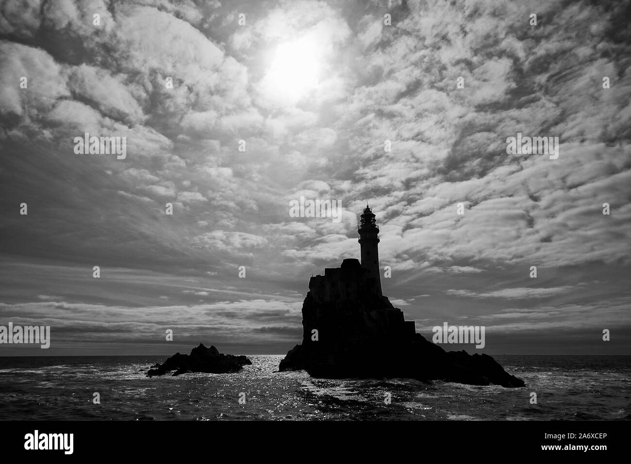 Fastnet Rock Lighthouse, Cape Clear Island, County Cork, Ireland Stock ...