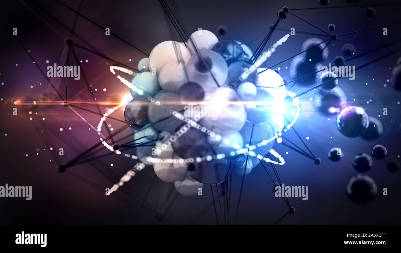 Fantastic, abstract, black, space background 3d rendering 3d ...