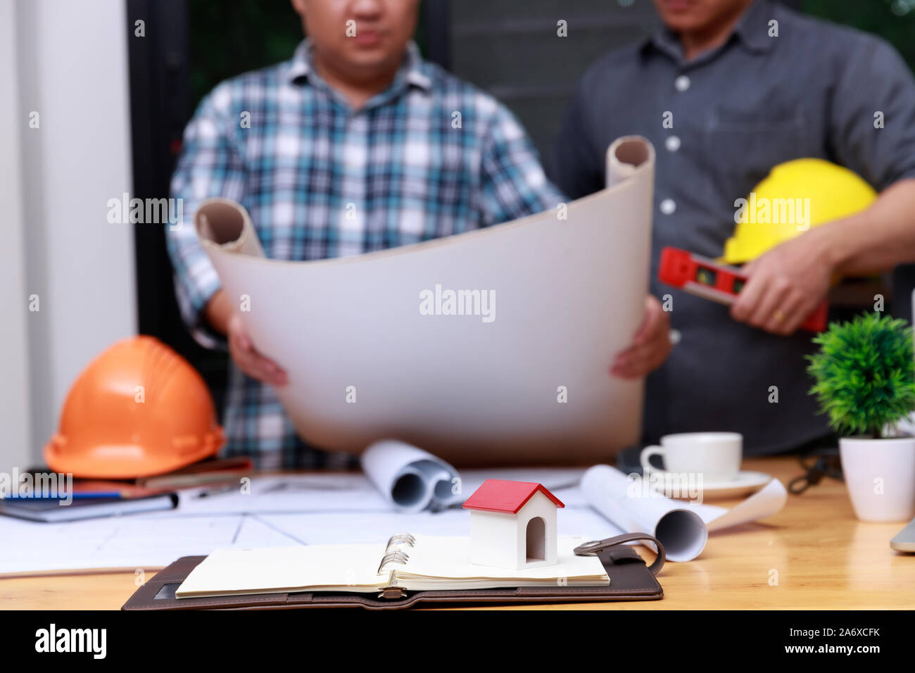 Engineer and Architect concept, Engineer Architects and Interior ...