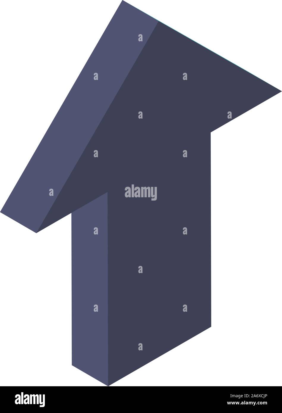 Black arrow up icon, isometric style Stock Vector Image & Art - Alamy