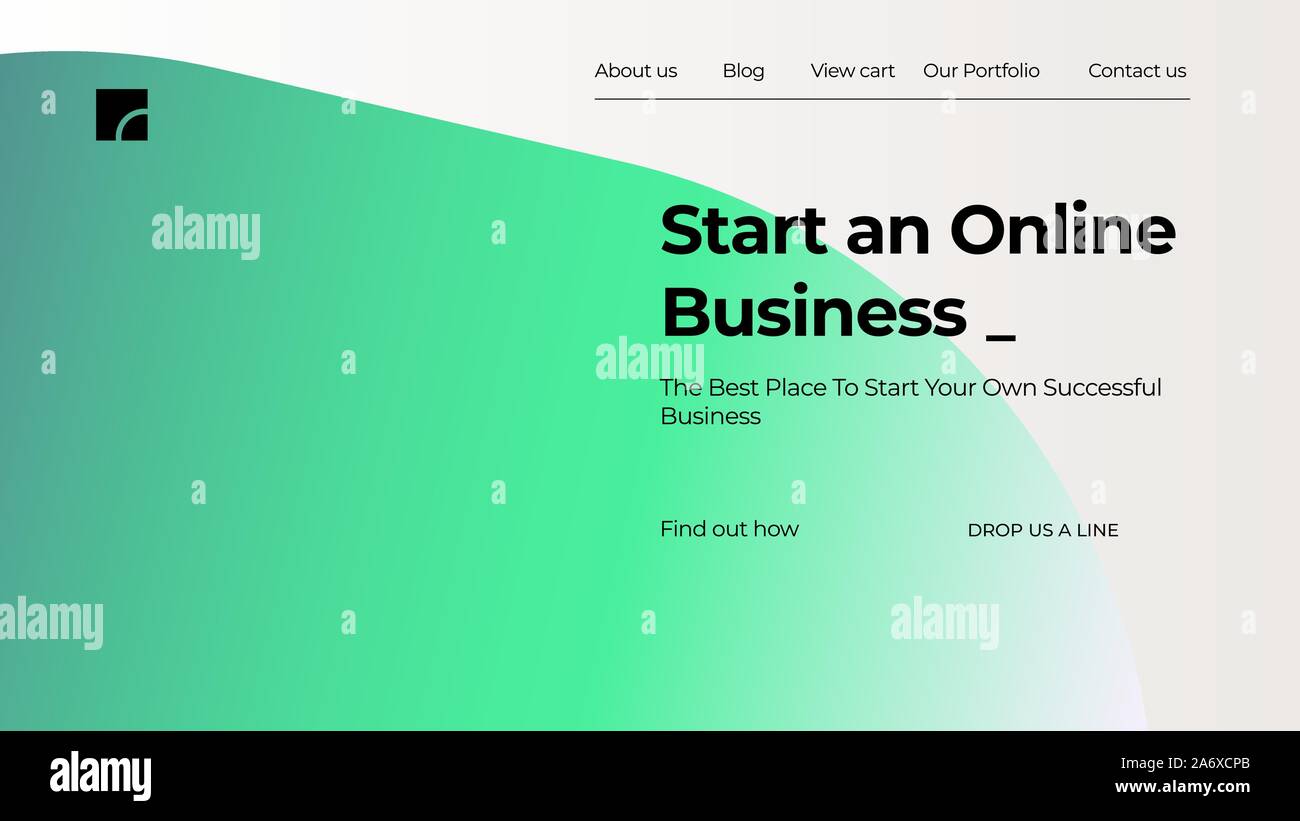 Digital landing page Stock Vector Images - Alamy