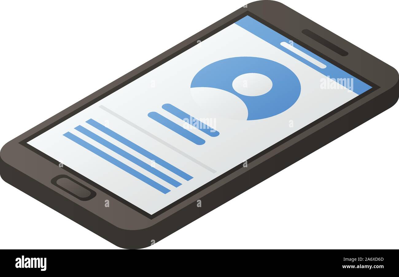 Isometric hand website page Cut Out Stock Images & Pictures - Alamy