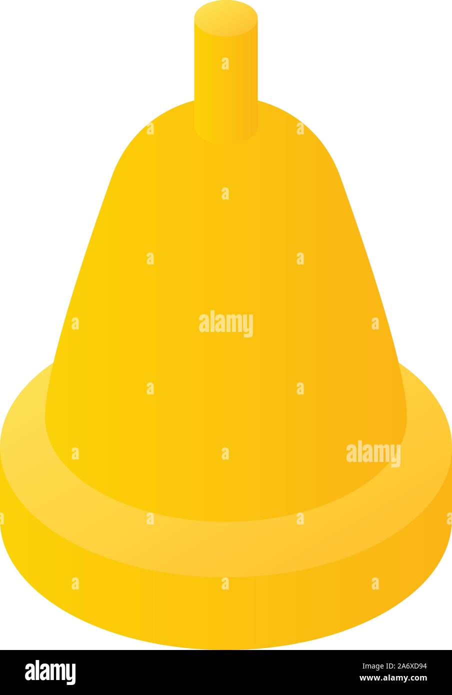 Gold bell icon, isometric style Stock Vector Image & Art - Alamy