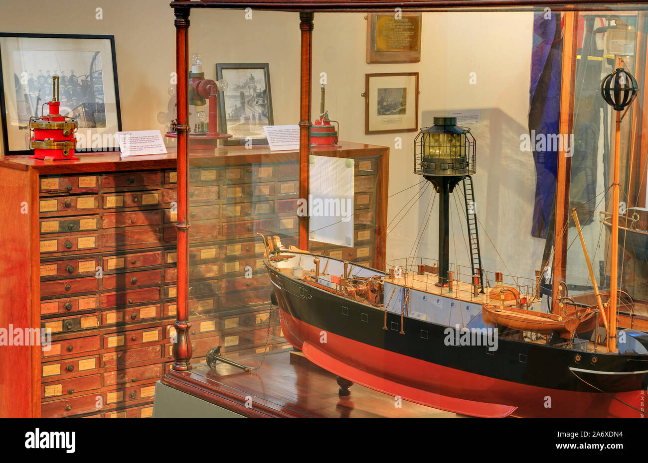 Lightship model, National Maritime Museum,Dun Laoghaire, County Dublin ...