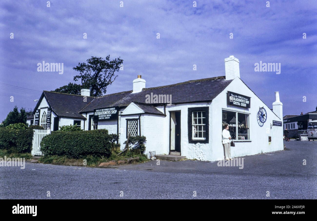 The Isle of Sye half a century ago...Gretna Green Stock Photo - Alamy
