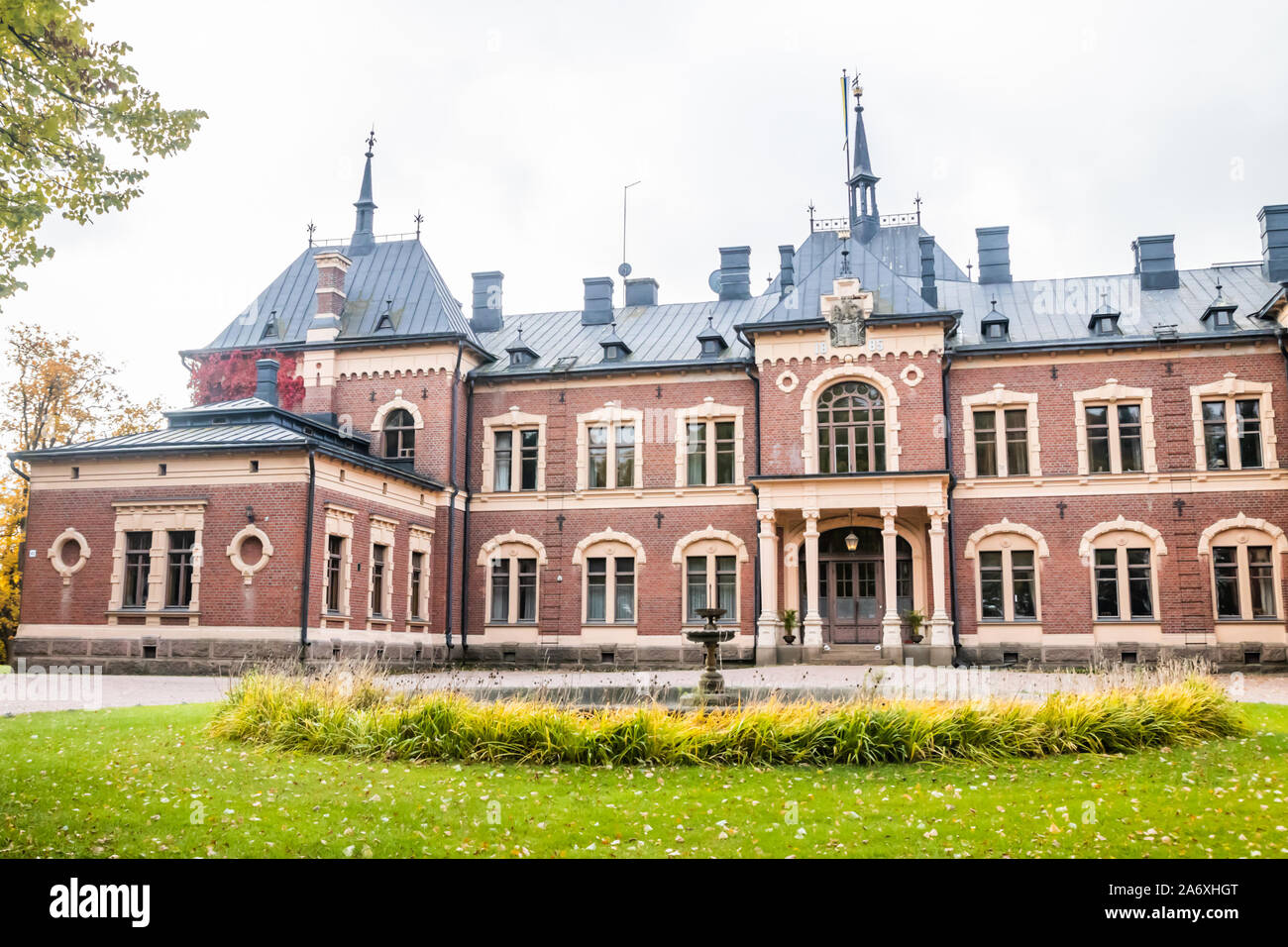 Loviisa, Finland - 7 October 2019: The Manor House Malmgard Stock Photo - Alamy