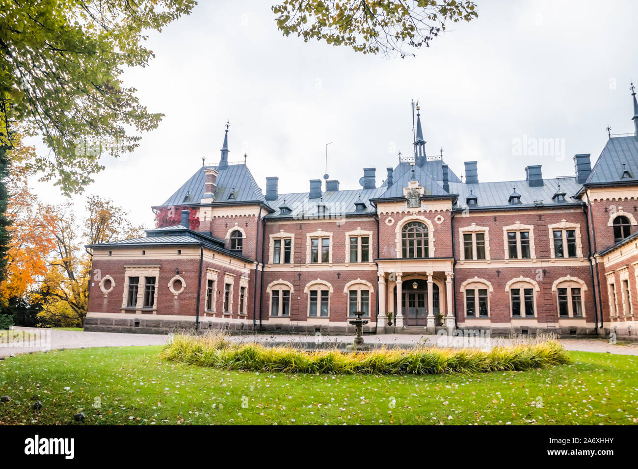 Loviisa, Finland - 7 October 2019: The Manor House Malmgard Stock Photo - Alamy