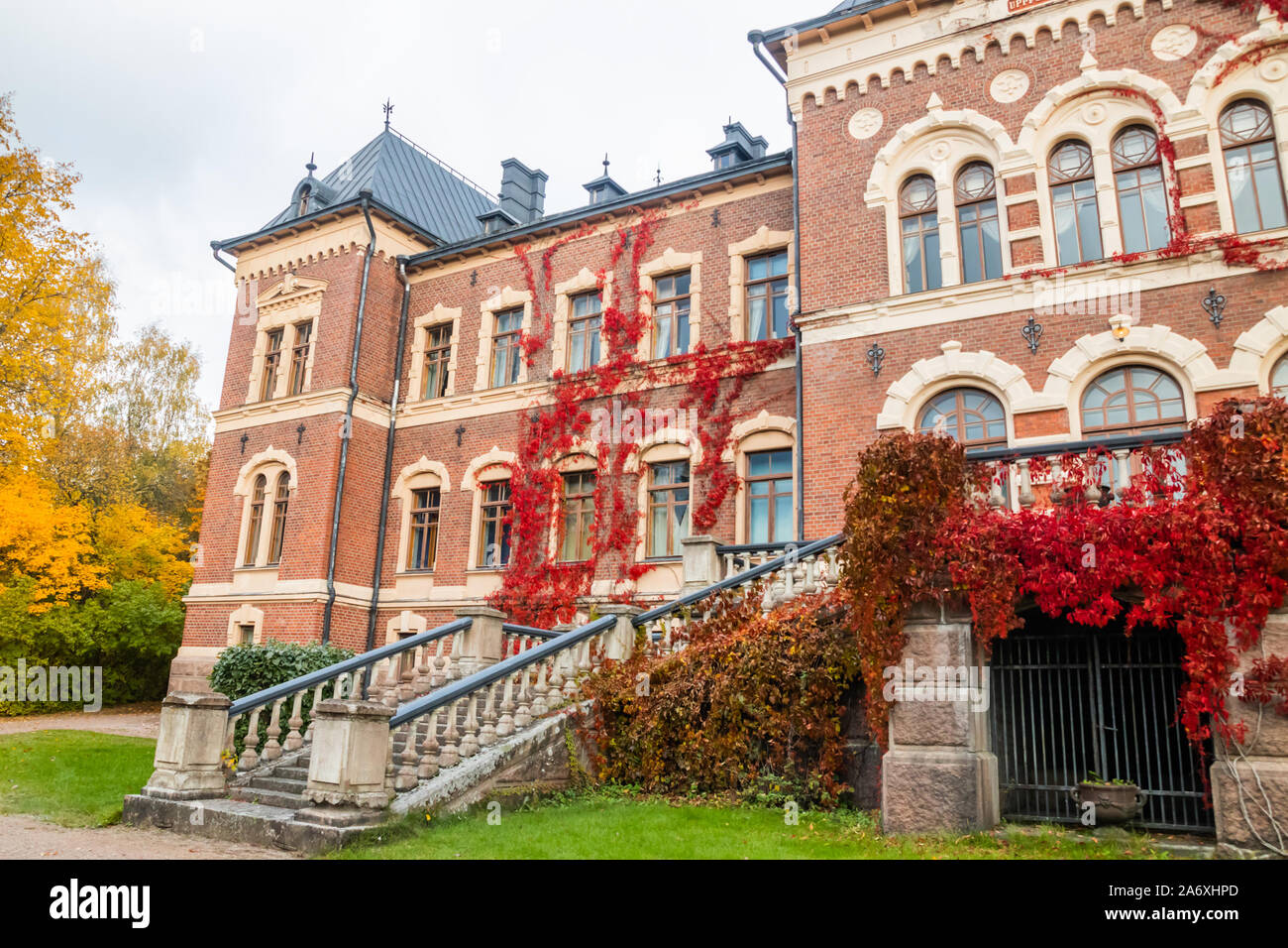 Loviisa, Finland - 7 October 2019: The Manor House Malmgard Stock Photo - Alamy