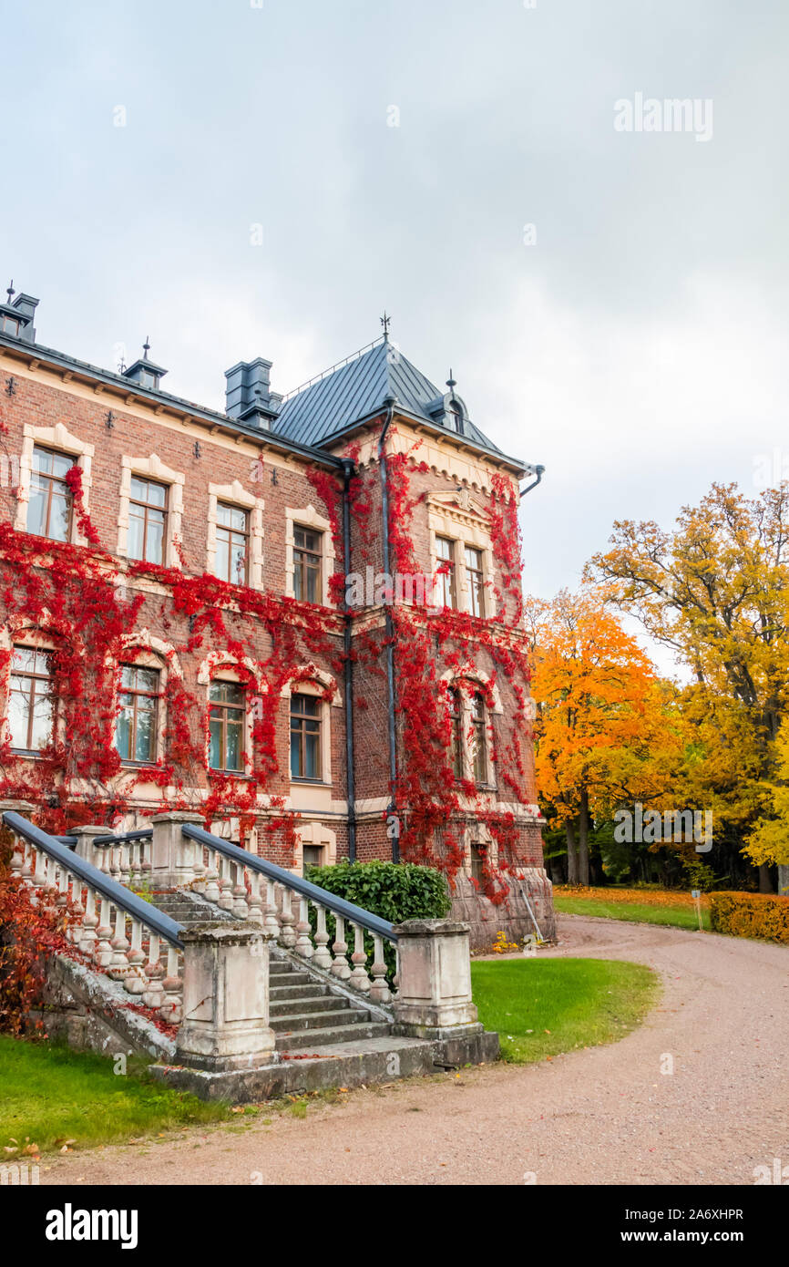 Loviisa, Finland - 7 October 2019: The Manor House Malmgard Stock Photo - Alamy