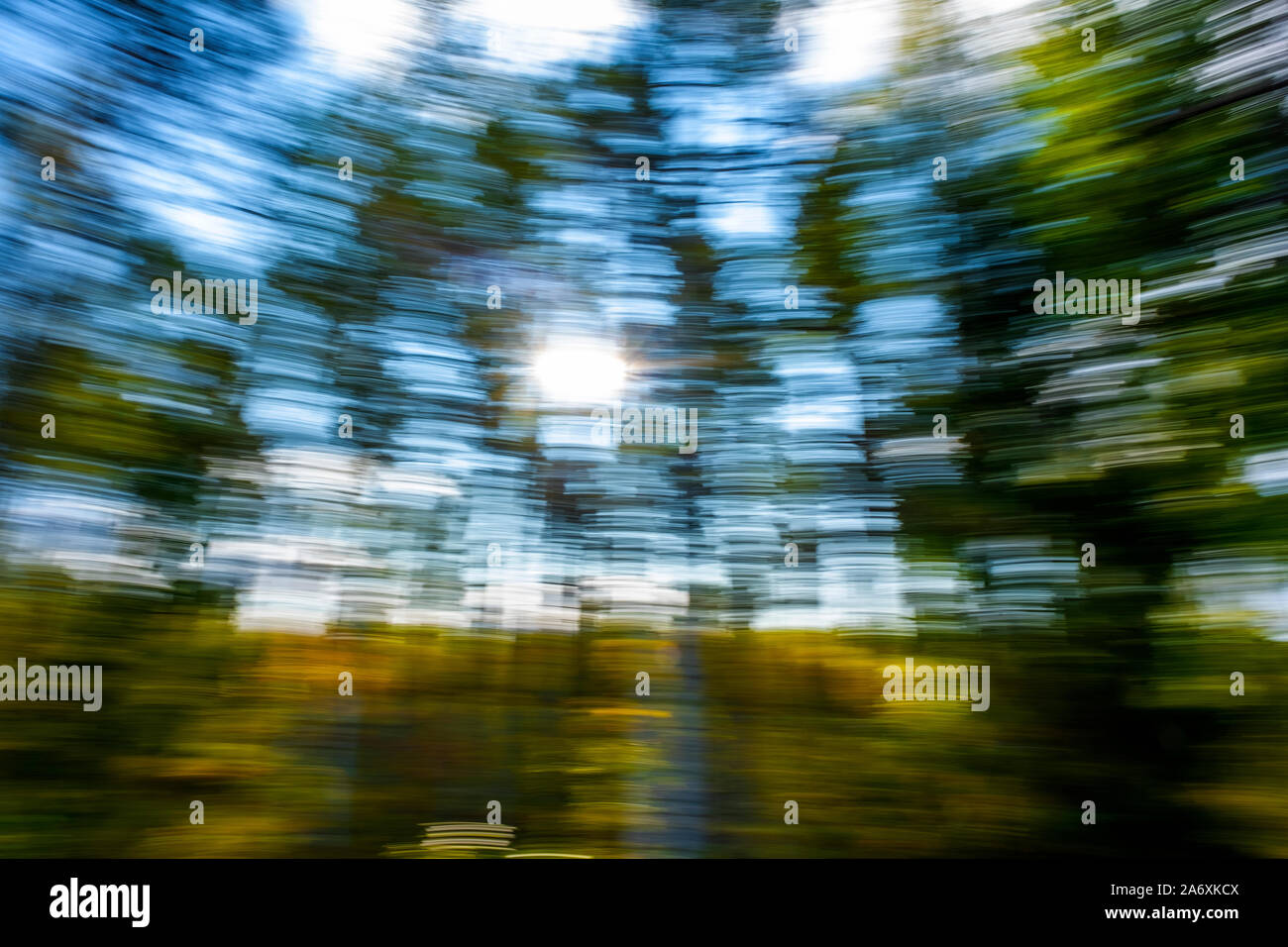 nature background with sun in motion Stock Photo - Alamy