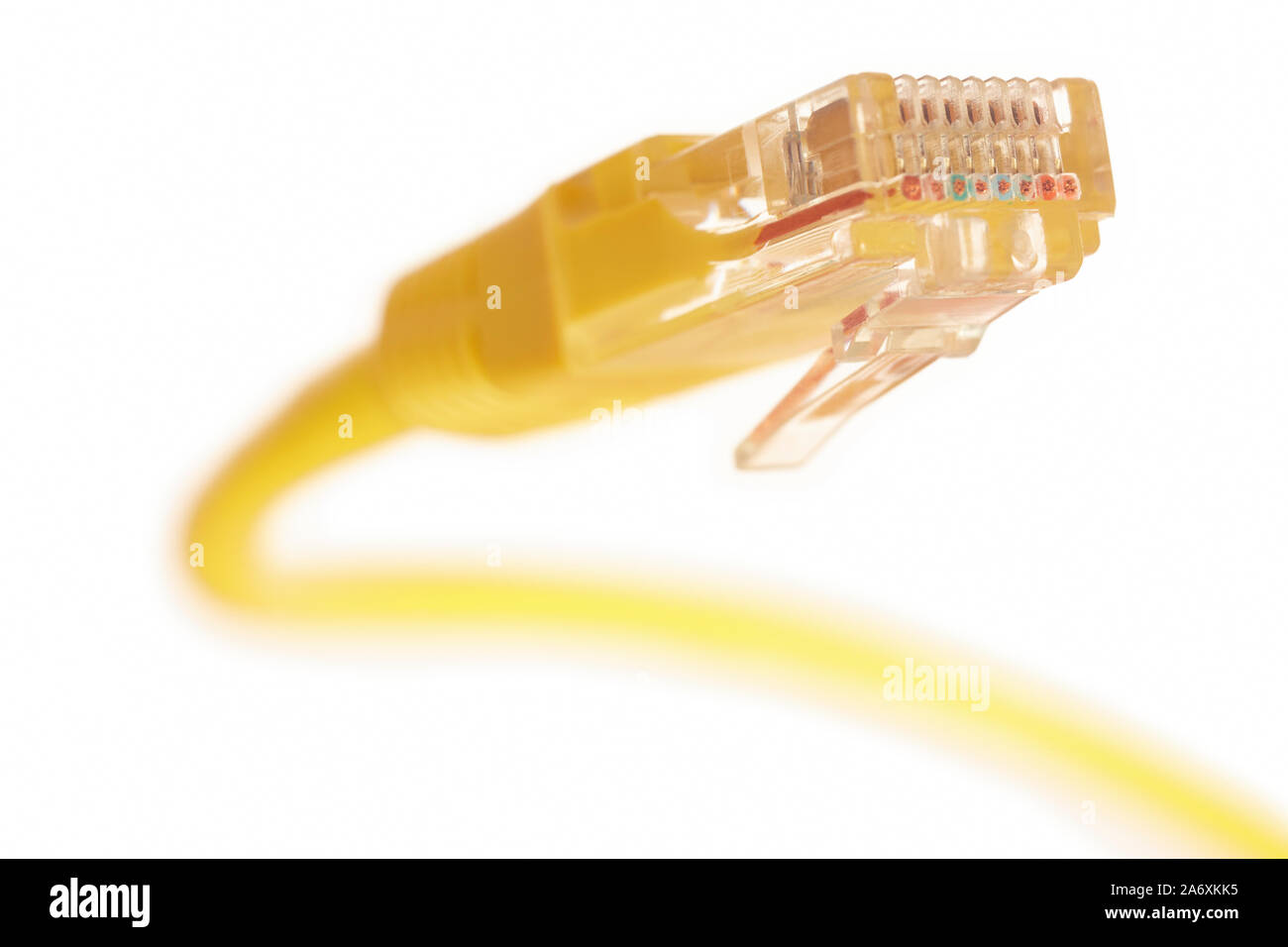 Ethernet cable lan internet wire data connection. Networking and ...