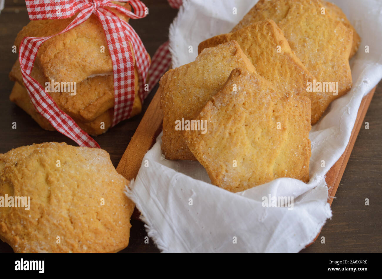 Galletas de La Gomera (Canary islands) typical butter pastry has ...