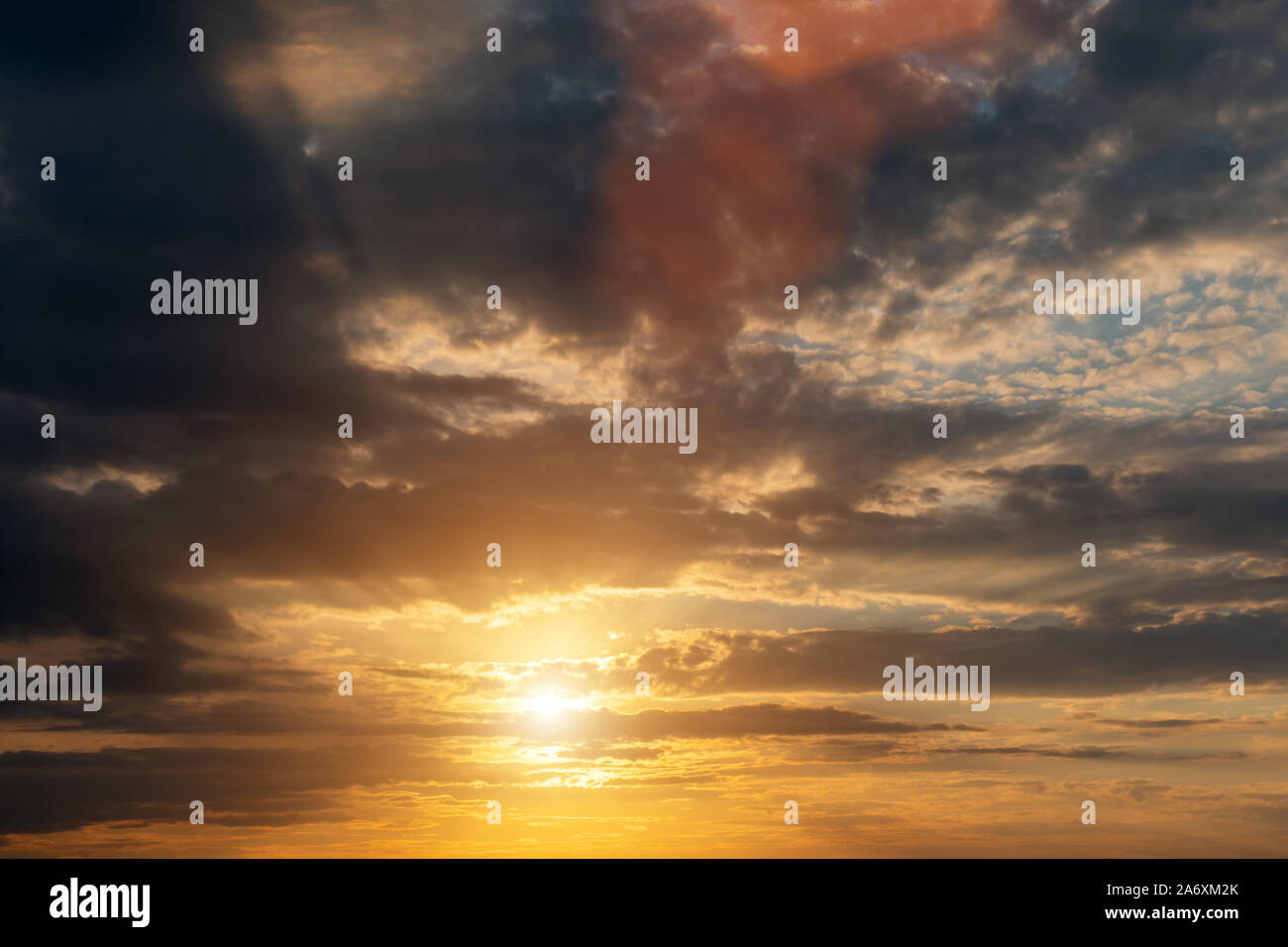 Tone blue orange air sun early horizon hi-res stock photography and ...