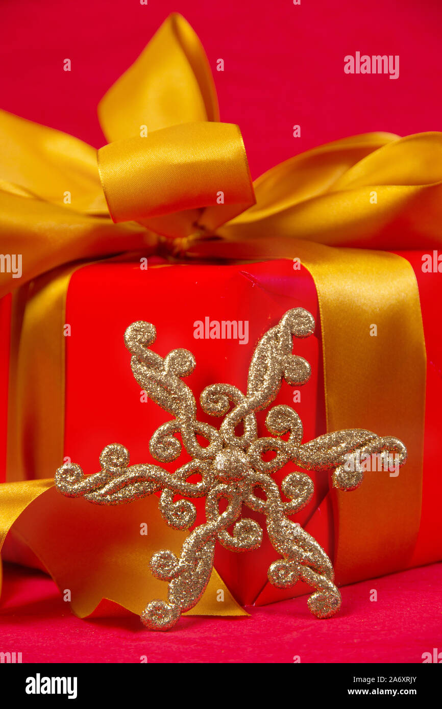 Christmas still life with decorations and for a fir-tree Stock Photo ...
