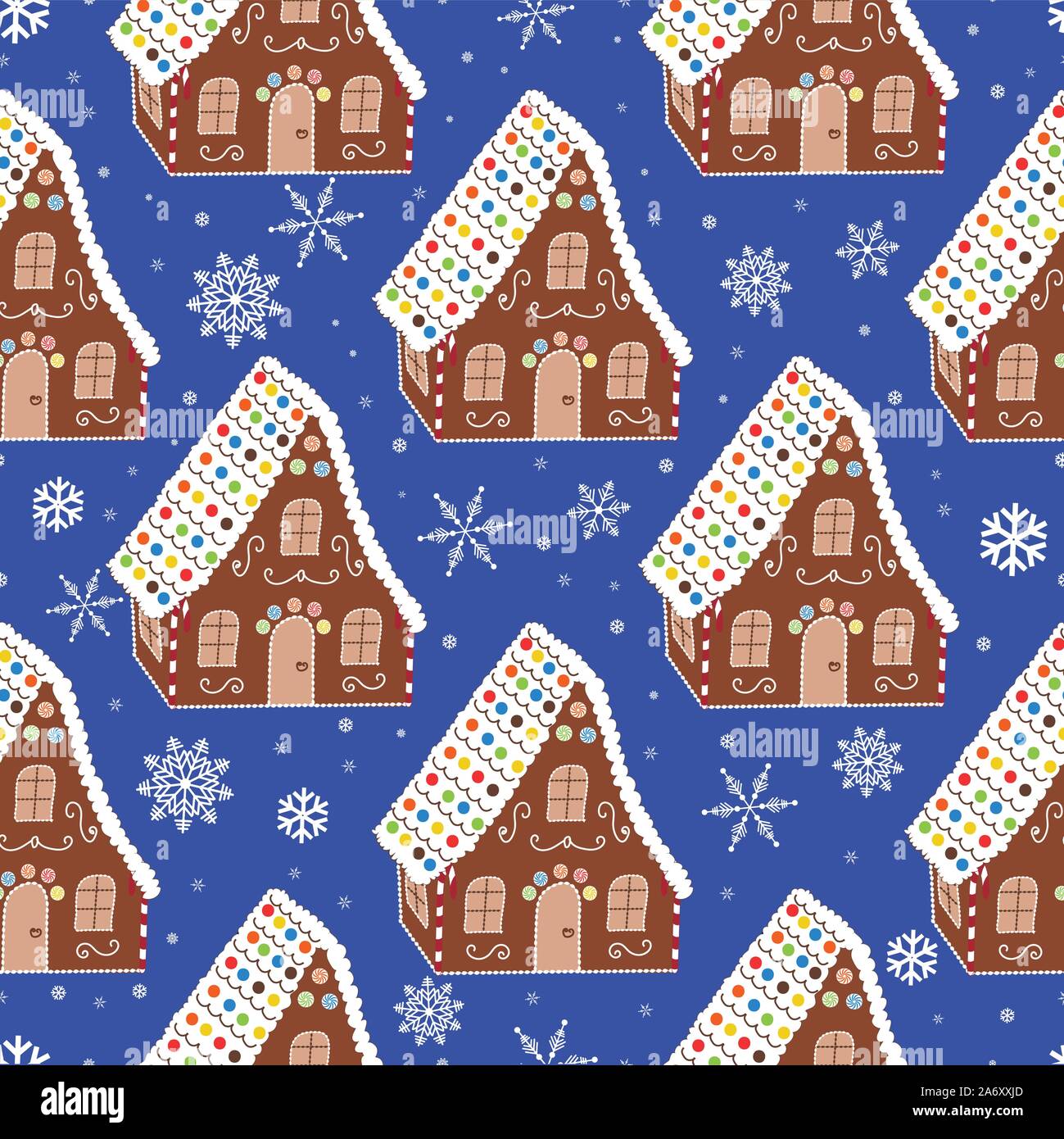 Gingerbread Houses Illustration High Resolution Stock Photography and ...