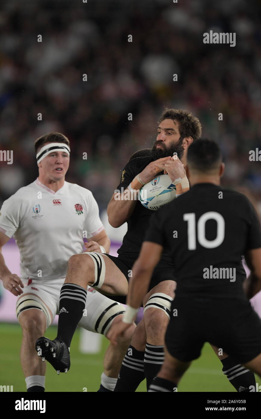 Sam Whitelock of New Zealand during the 2019 Rugby World Cup semi-final ...