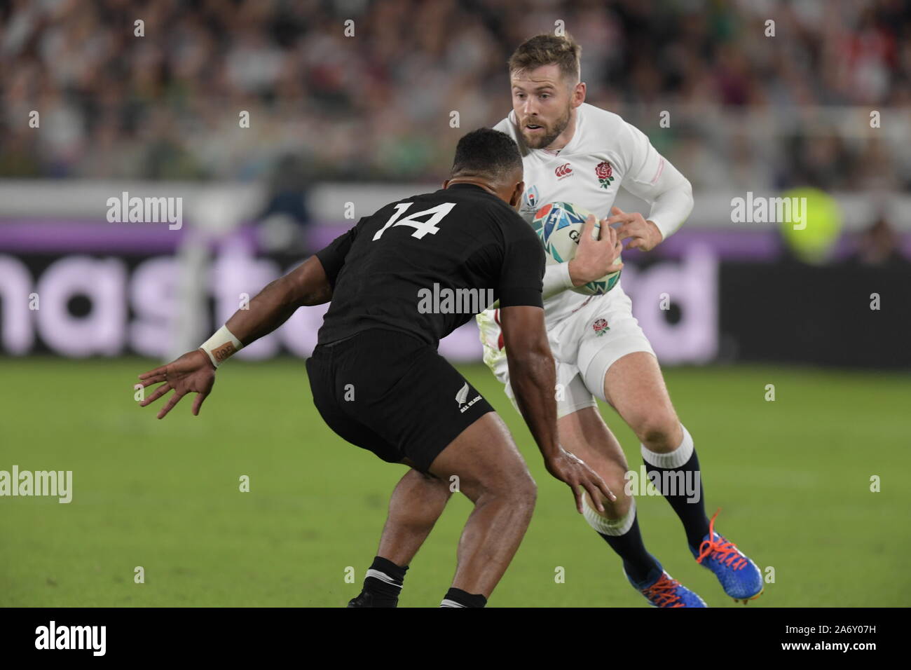 Elliot Daly of England during the 2019 Rugby World Cup semi-final match ...