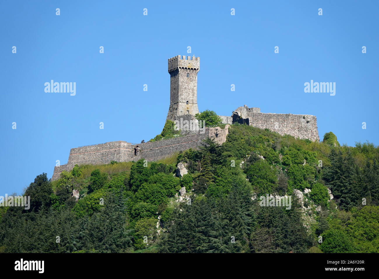 Italy, Tuscany, Radicofani fortress Stock Photo - Alamy
