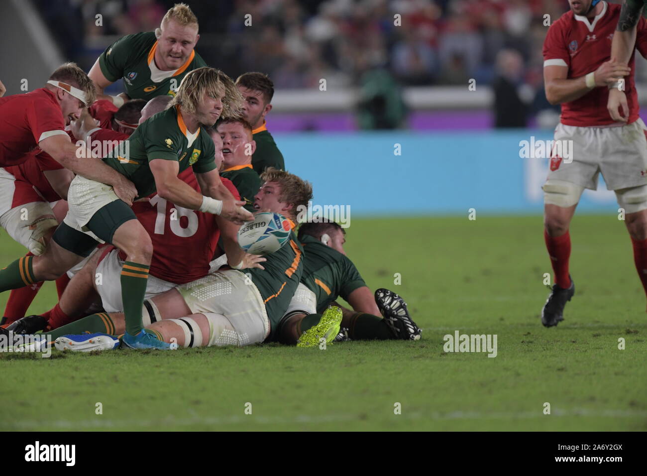 Faf de Klerk of South Africa during the 2019 Rugby World Cup semi-final ...