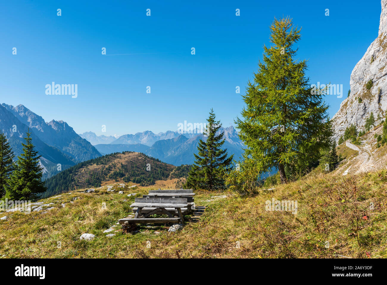 Valley of the Piave, Calvi refuge on the slopes of Mount Peralba ...