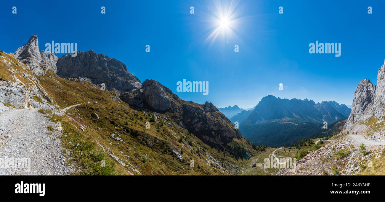 Valley of the Piave, Calvi refuge on the slopes of Mount Peralba ...
