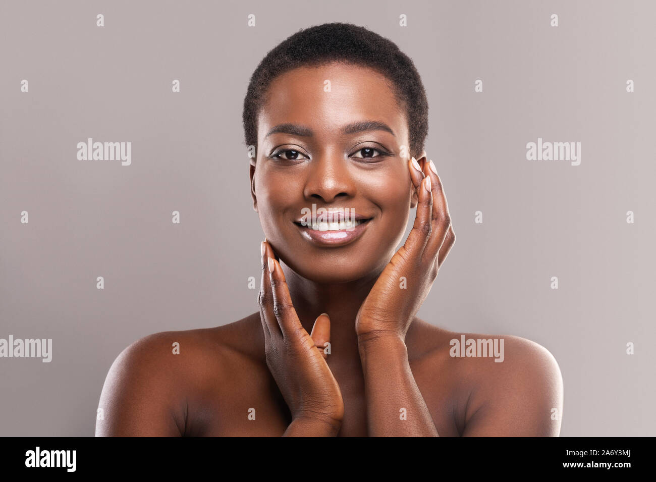 Applying hair treatment grey hair hi-res stock photography and images ...