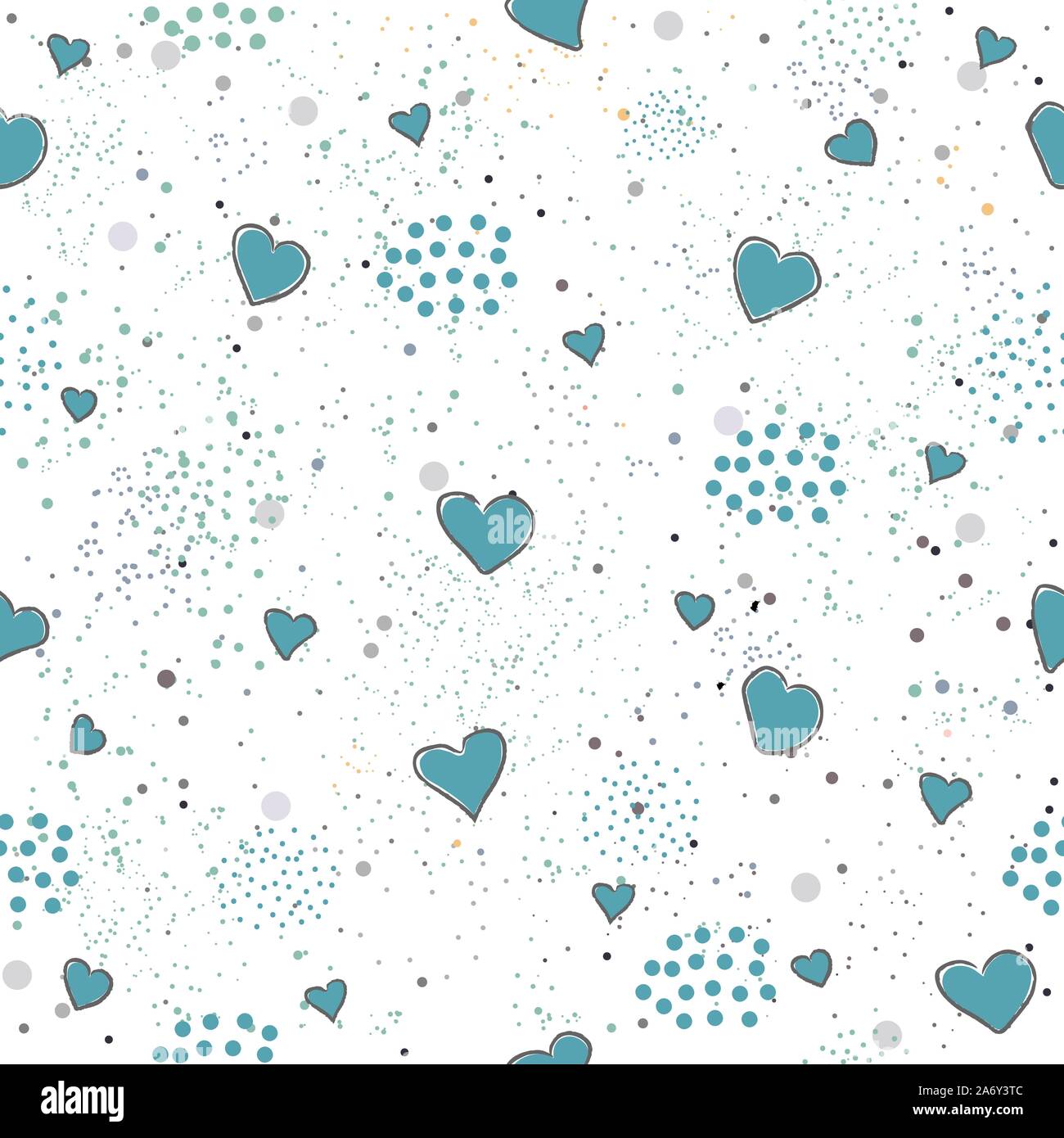 Seamless Heart Pattern. Vector Illustration Stock Vector Image & Art ...