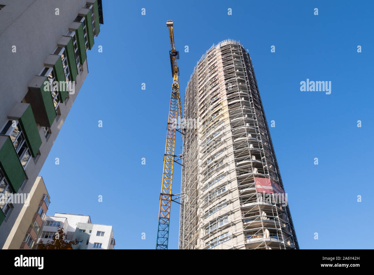 Cluj Napoca, Romania - 25 Oct, 2019: West City Tower Cluj-Napoca,the ...