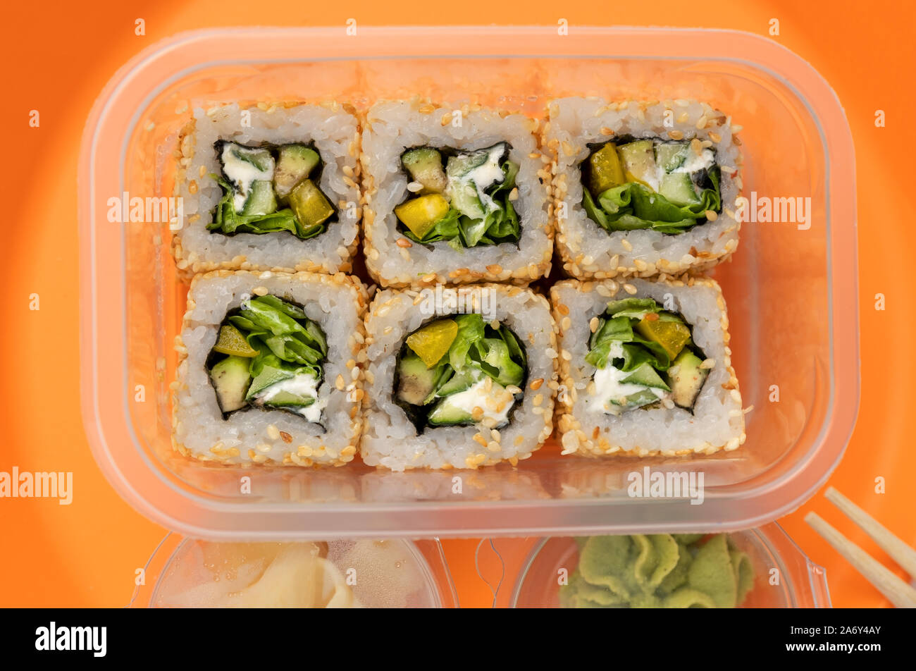 Close-up frame rolls in a plastic container Stock Photo - Alamy