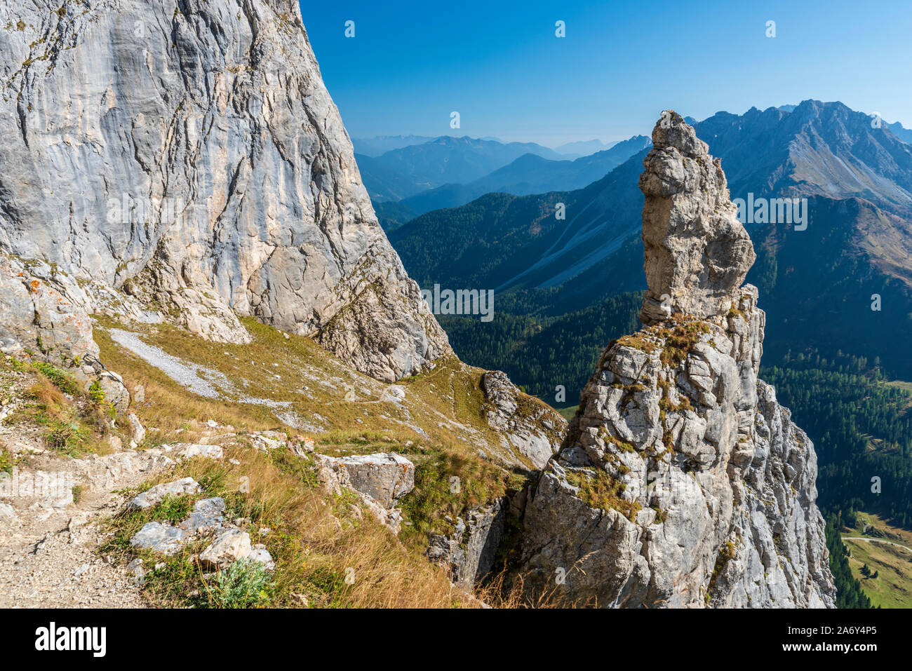 Valley of the Piave, Calvi refuge on the slopes of Mount Peralba ...