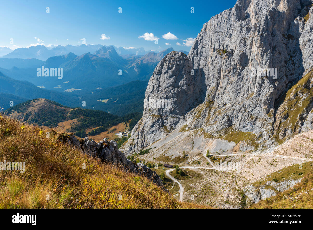 Valley of the Piave, Calvi refuge on the slopes of Mount Peralba ...