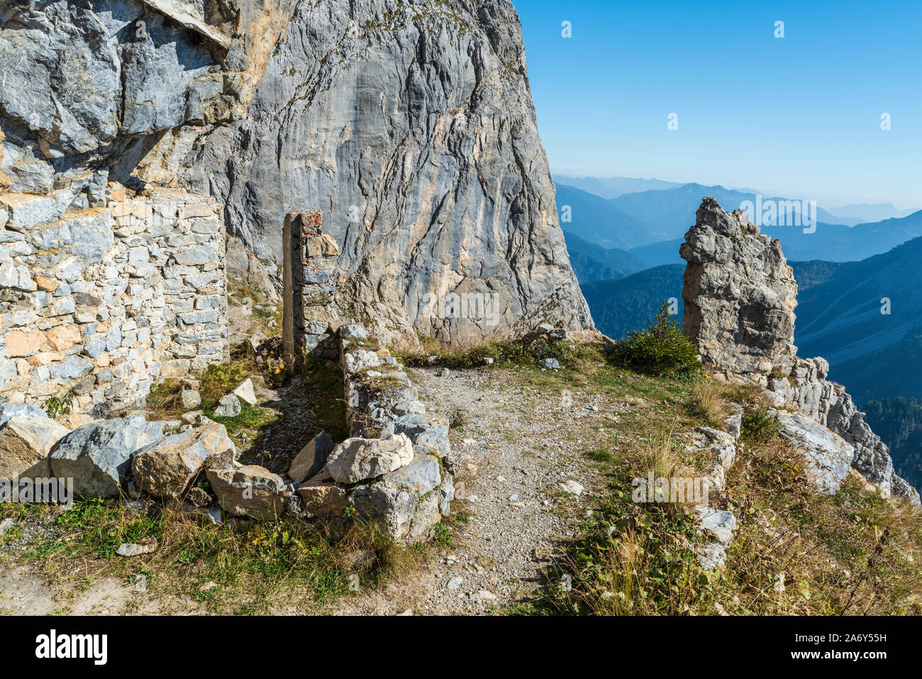 Valley of the Piave, Calvi refuge on the slopes of Mount Peralba ...