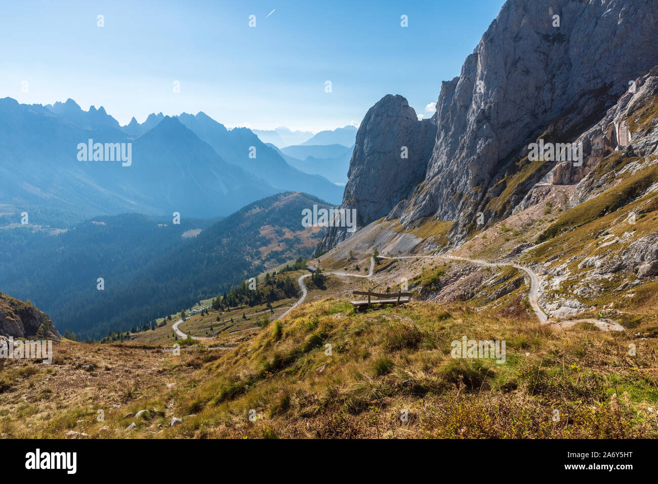 Valley of the Piave, Calvi refuge on the slopes of Mount Peralba ...