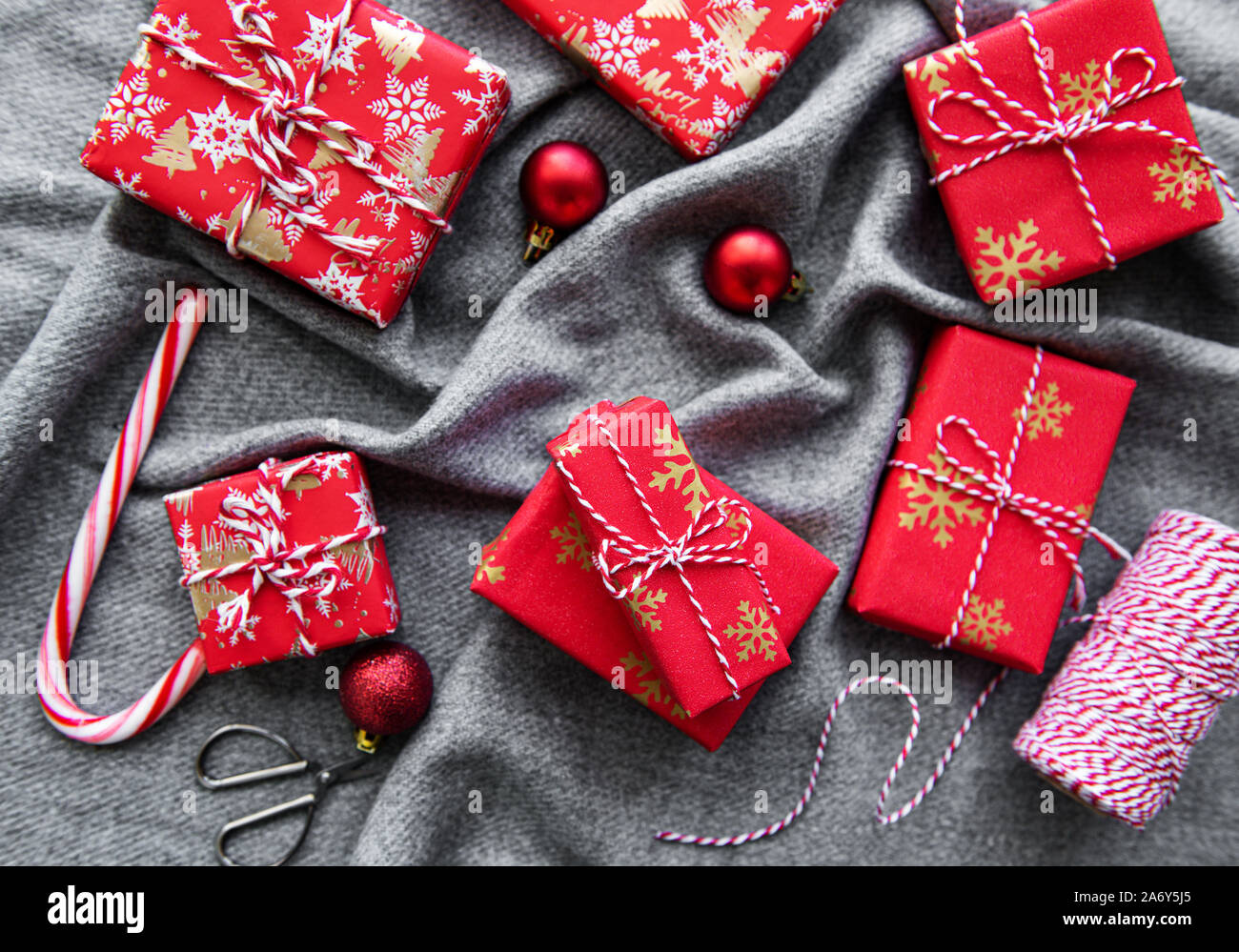 Grey gift boxes on white background hi-res stock photography and images ...