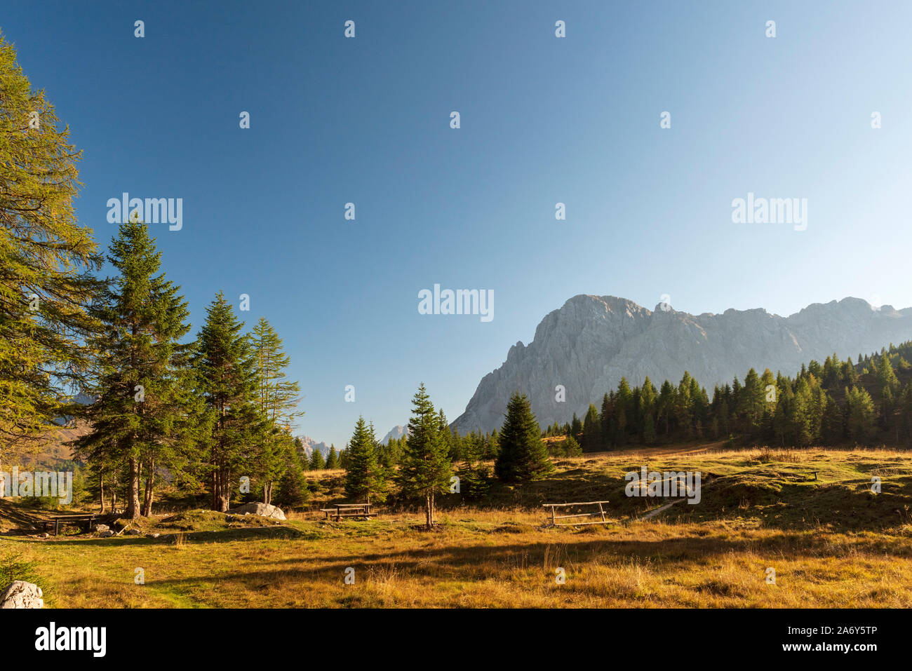 Valley of the Piave, Calvi refuge on the slopes of Mount Peralba ...