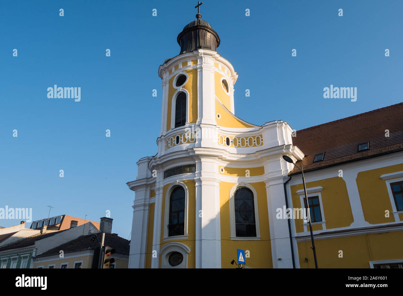 Cluj Napoca, Romania - 25 Oct, 2019: The Transfiguration Cathedral ... Cluj Napoca, Romania - 25 Oct, 2019: The Transfiguration Cathedral ...