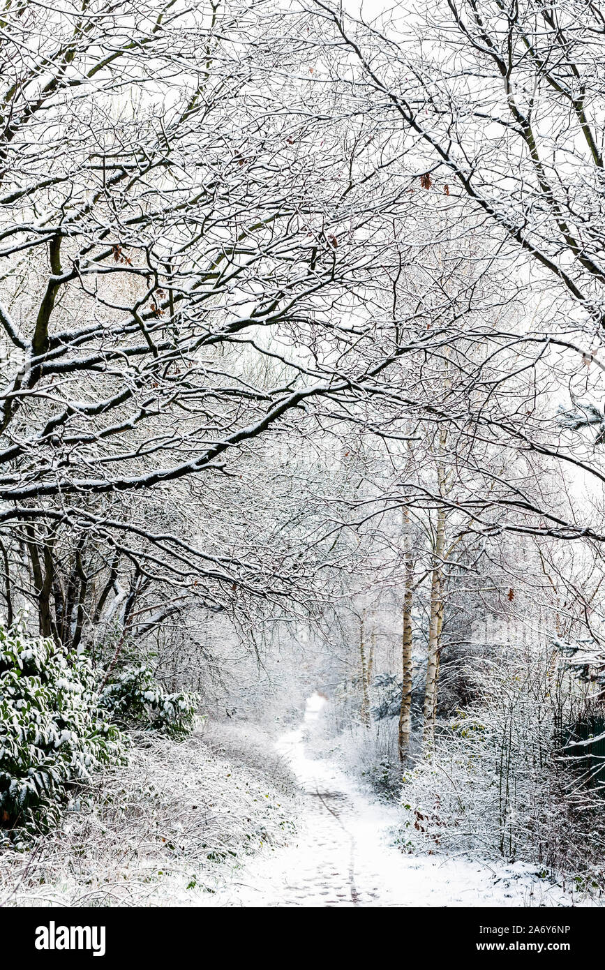 Snow path uk tunnel hi-res stock photography and images - Alamy