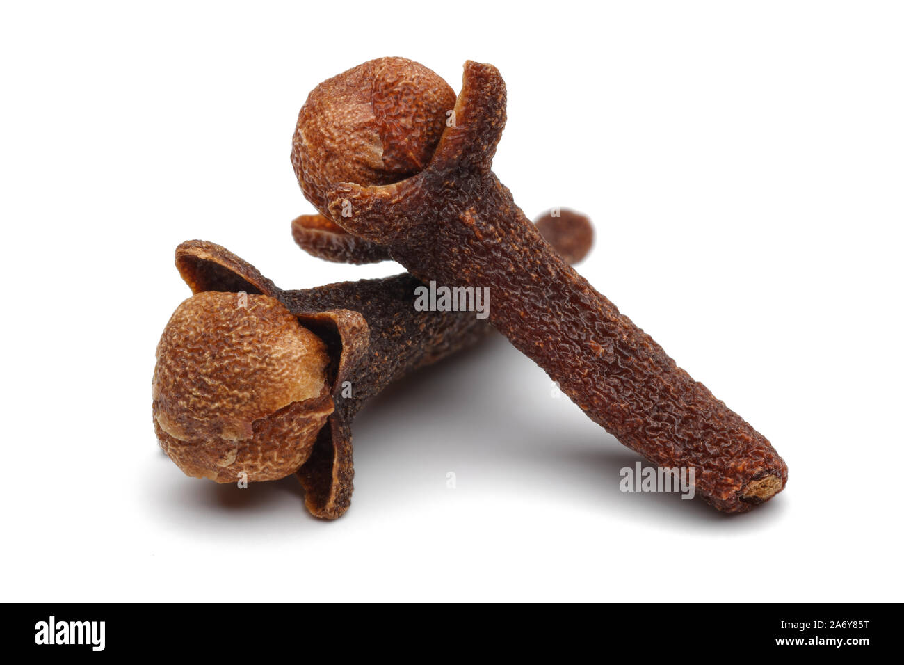 Dry clove buds isolated on white background Stock Photo - Alamy