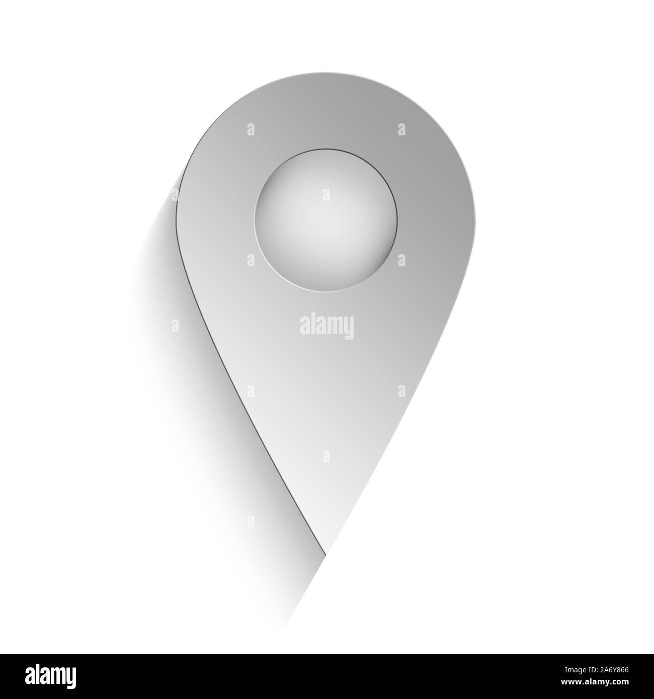 Map pin sign Black and White Stock Photos & Images - Alamy