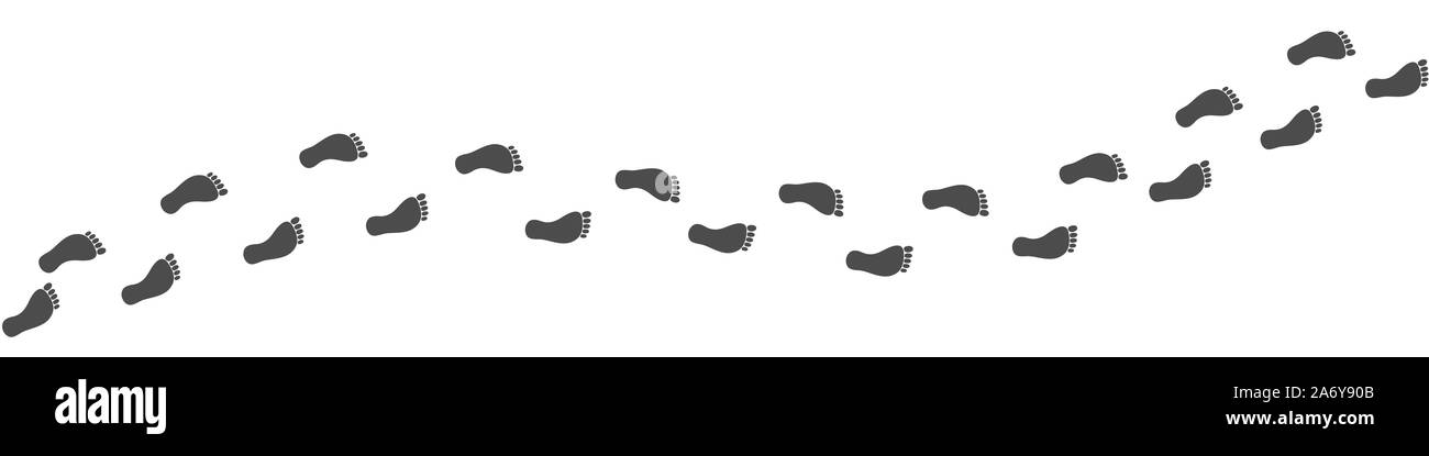 Footpath trail of human. Human footprints, Footsteps footprint trekking ...